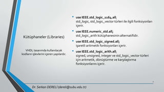 FPGA ve VHDL Ders - 4 | PPTX