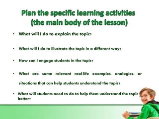 Lesson class stages | PPTX