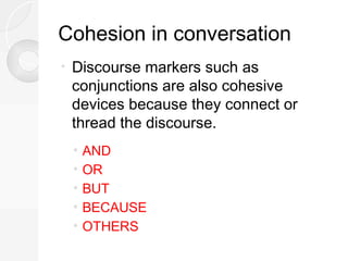 Lesson cohesion and interaction in conversation | PPT