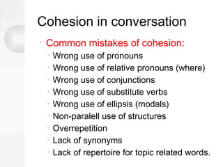 Lesson cohesion and interaction in conversation | PPT | Web ...