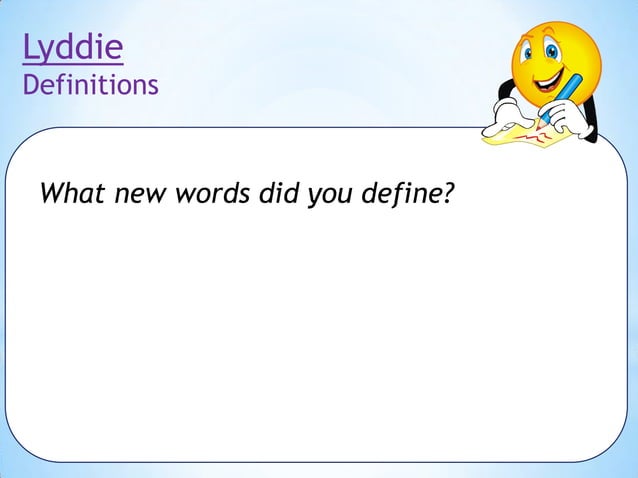 Lyddie: Lesson eight, Unit 1 | PPT
