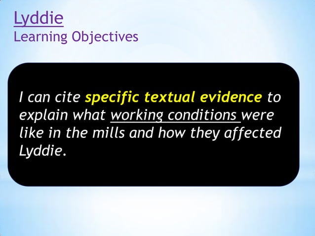 Lyddie: Lesson eight, Unit 1 | PPT