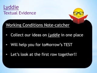 Lyddie: Lesson eight, Unit 1 | PPT