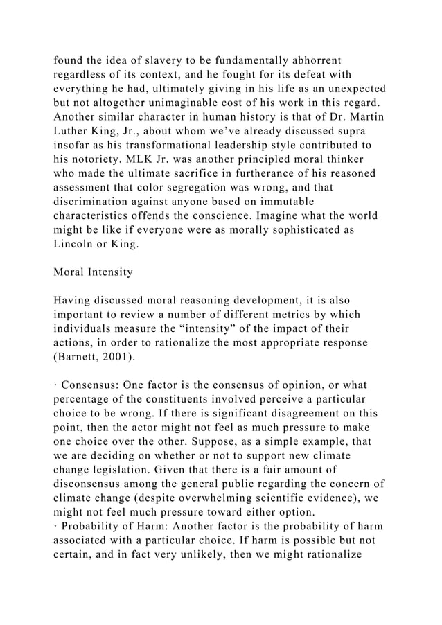 Lesson Eight Moral Development and Moral IntensityLesson Seve.docx