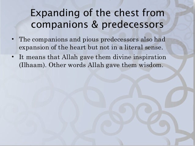 Lesson Eleven - Miracle of the Prophet - Splitting of the chest