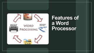 LESSON ETECH FEATURE OF WORD Processor.p | PPTX