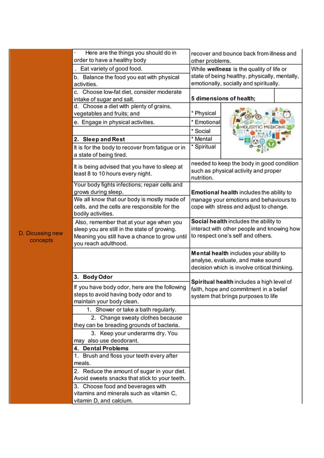 Lesson Exemplar Mapeh 7 Health | DOCX