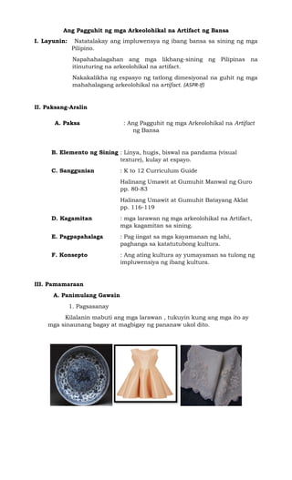 Lesson exemplar (Arts 5-Aralin 6-Q1) | PDF