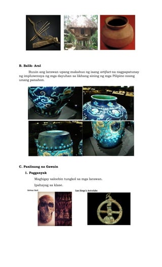 Lesson exemplar (Arts 5-Aralin 6-Q1) | PDF