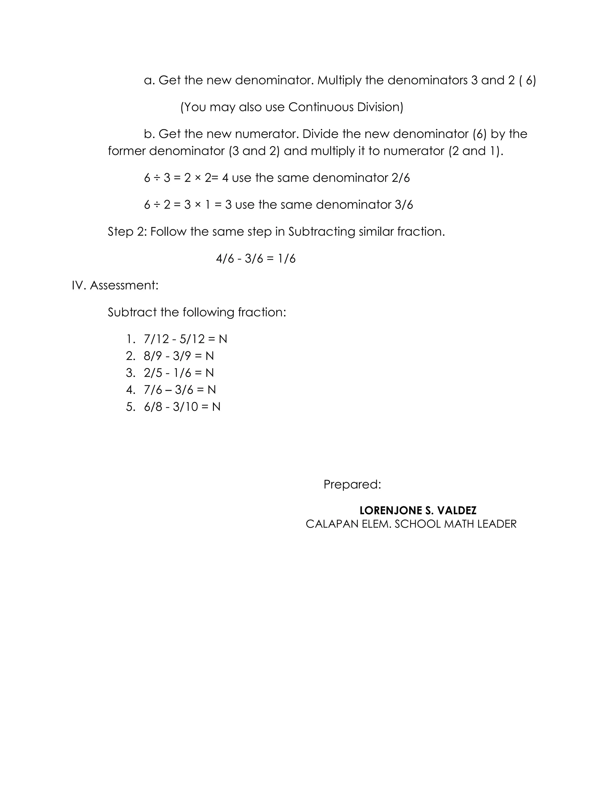 Lesson exemplar grade iv mathematics | DOCX
