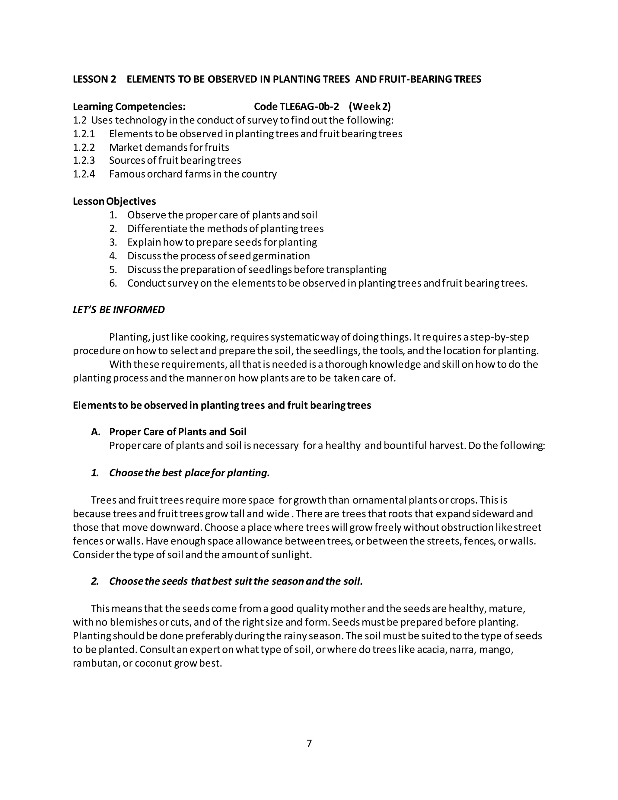 Lesson Exemplar in TLE 6 | DOCX