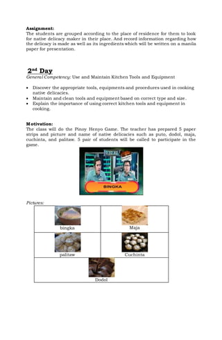 Culture-Based Lesson Exemplar in Technology and Livelihood Education ...