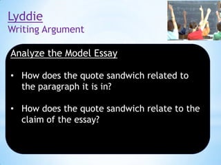 Lyddie: Lesson fifteen, Unit 1 | PPT