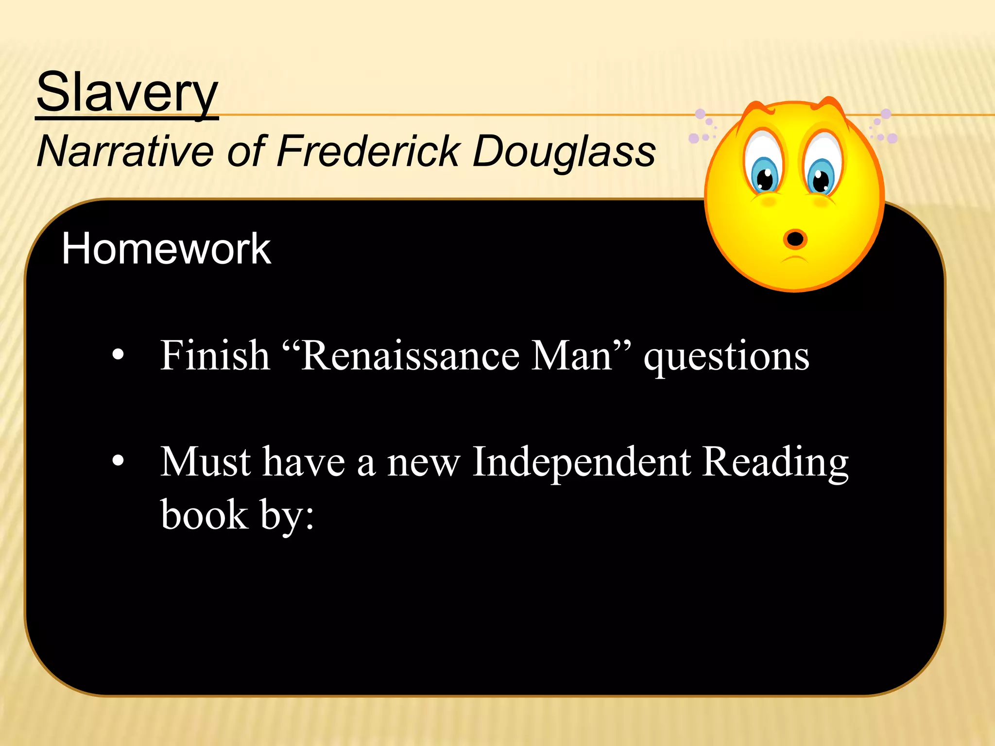 Slavery Module: Lesson five | PPT