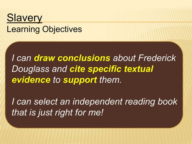 Slavery Module: Lesson five | PPT