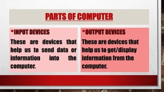 THE COMPUTER AND WHAT MAKES IT SPECIAL | PPTX