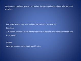 Lesson for rainfall | PPT