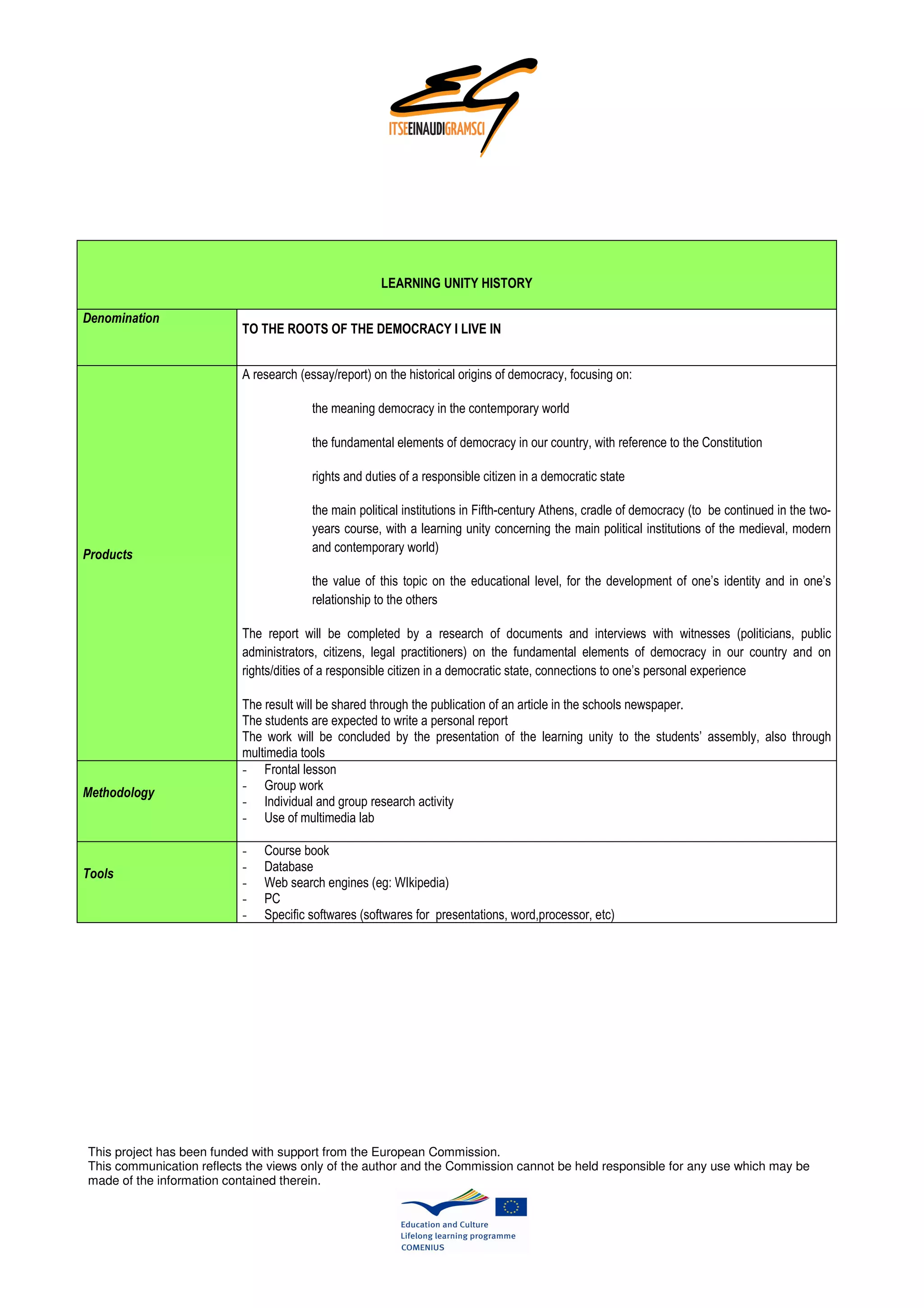 Lesson plans Italy | PDF