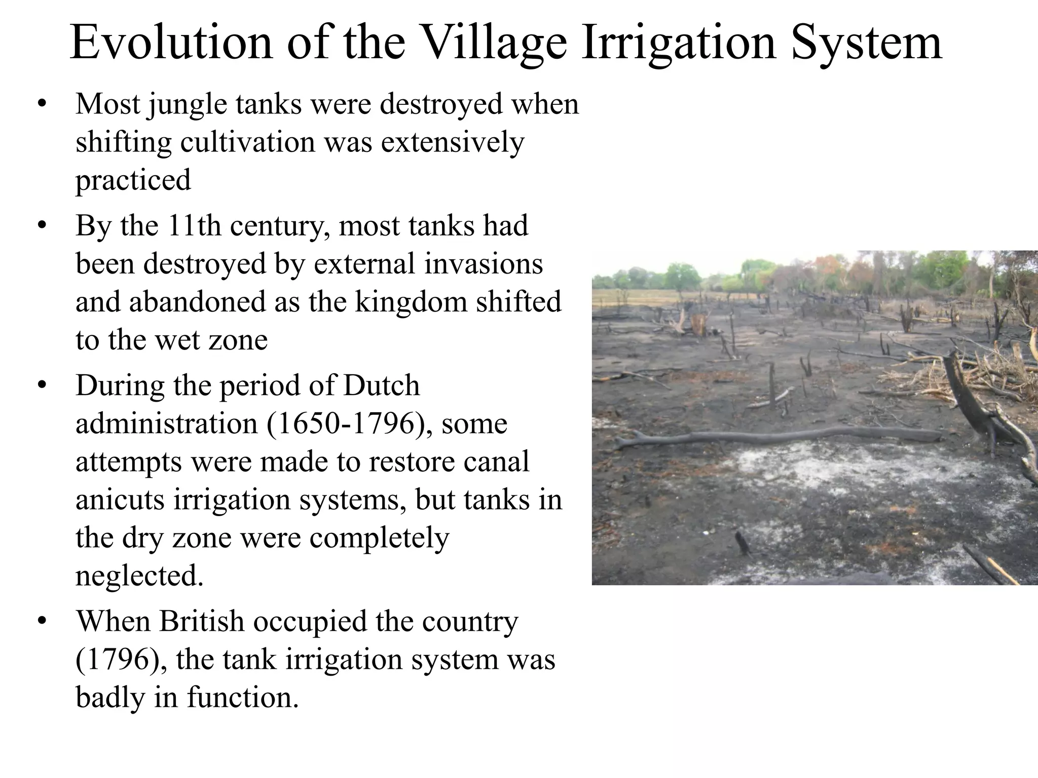 Lesson Four - Indigenous Village Irrigation Systems, traditional small ...