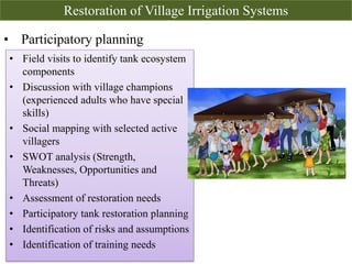 Lesson Four - Indigenous Village Irrigation Systems, traditional small ...