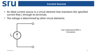 Independent and dependent sources voltage and current sources | PPTX