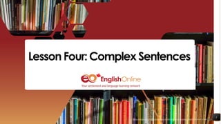 Lesson four complex sentences | PDF
