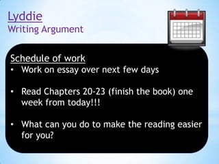 Lyddie: Lesson fourteen, Unit 1 | PPTX