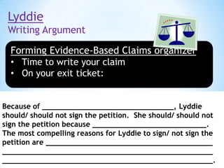 Lyddie: Lesson fourteen, Unit 1 | PPTX