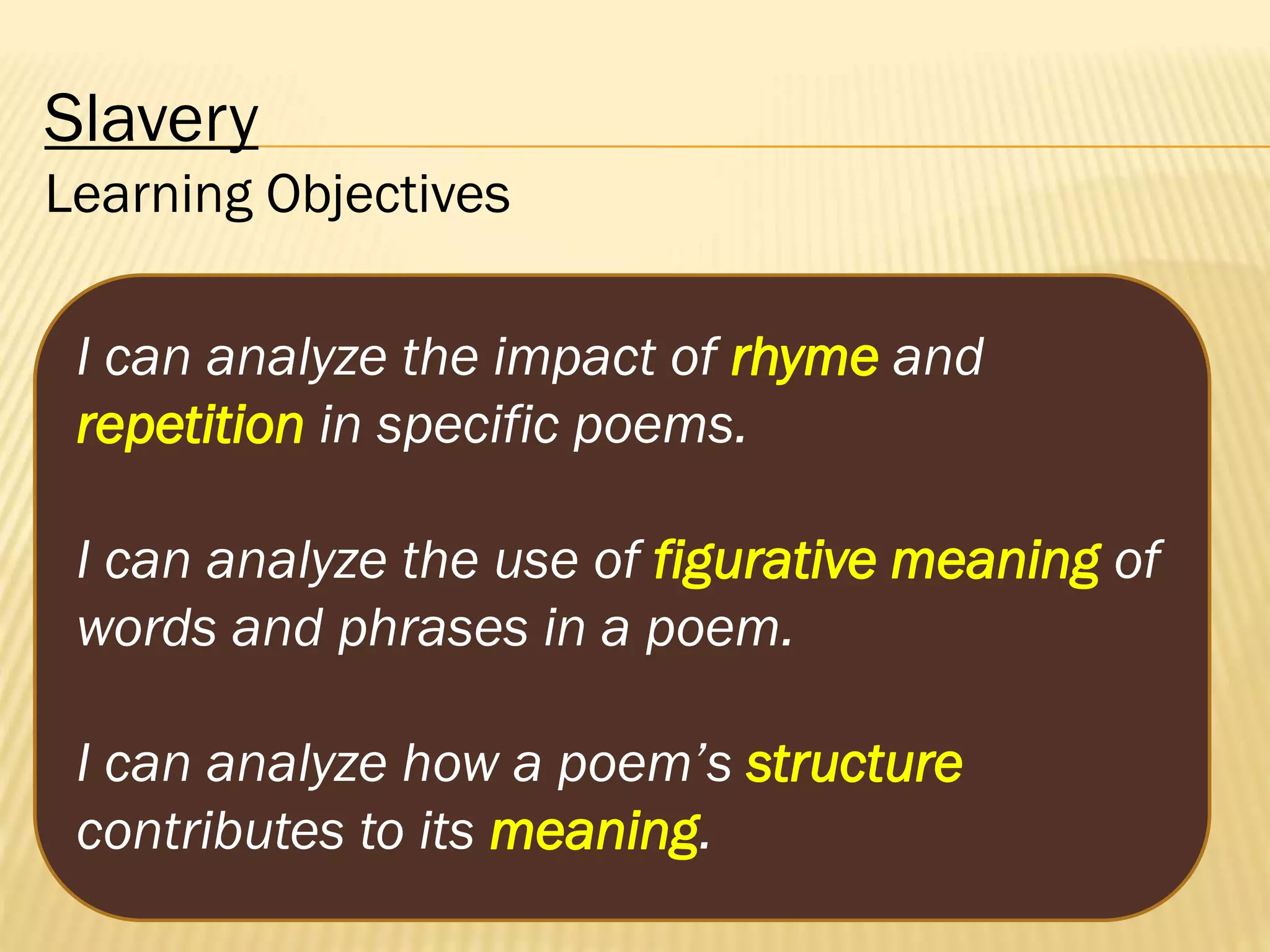 Slavery Module: Lesson fourteen | PPTX