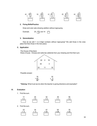Lesson guide. elementary mathematics grade 1 | PDF
