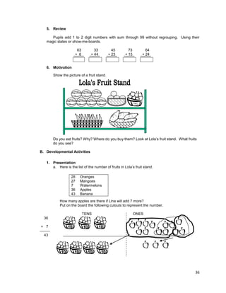 Lesson guide. elementary mathematics grade 1 | PDF