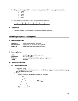 Lesson guide gr. 3 chapter iii -geometry v1.0 | PDF