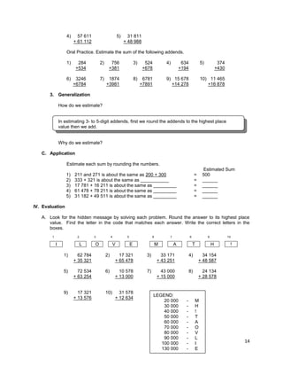 Lesson guide gr. 3 chapter i -addition v1.0 | PDF