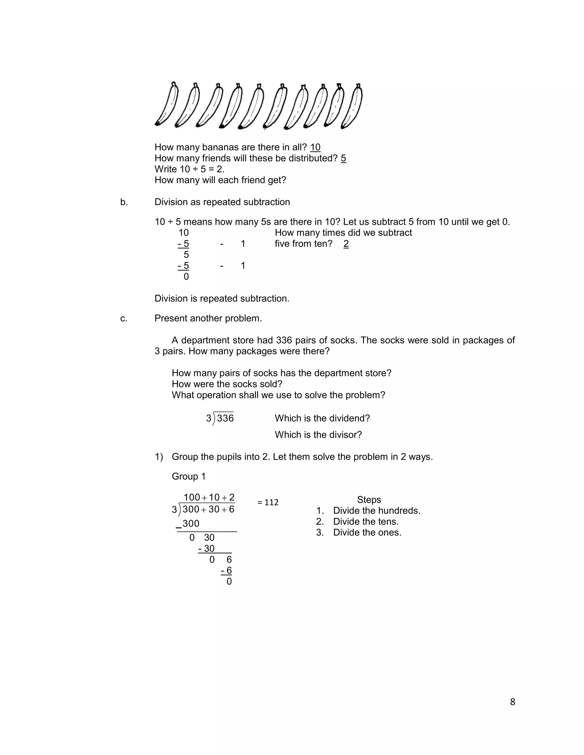 Lesson guide gr. 3 chapter i -division v1.0 | PDF