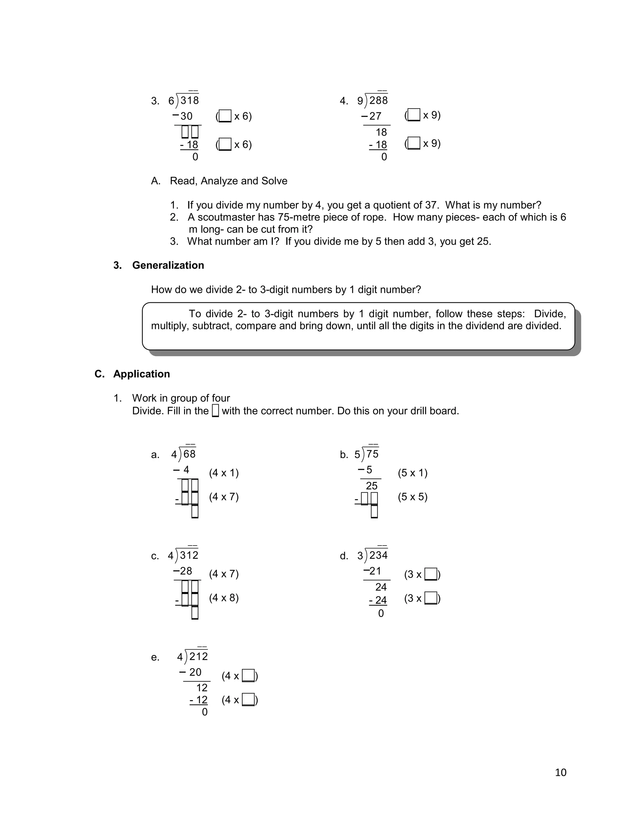 Lesson guide gr. 3 chapter i -division v1.0 | PDF