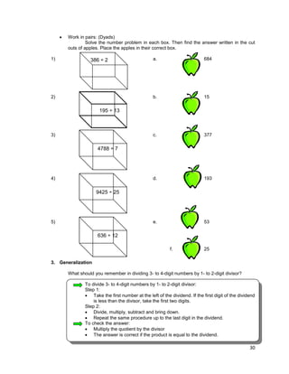Lesson guide gr. 3 chapter i -division v1.0 | PDF