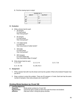 Lesson guide gr. 3 chapter i -division v1.0 | PDF