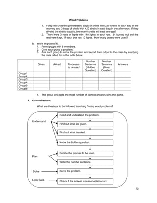 Lesson guide gr. 3 chapter i -division v1.0 | PDF