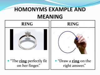 Homonyms | PPT