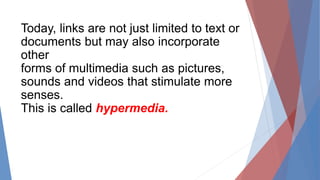 Lesson hypertext and intertext | PPTX