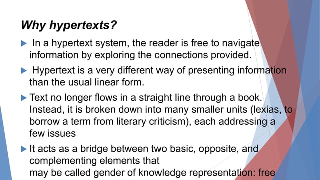 Lesson hypertext and intertext | PPTX