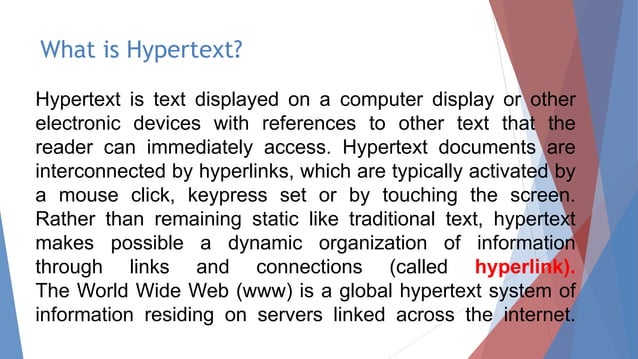 Lesson hypertext and intertext | PPTX