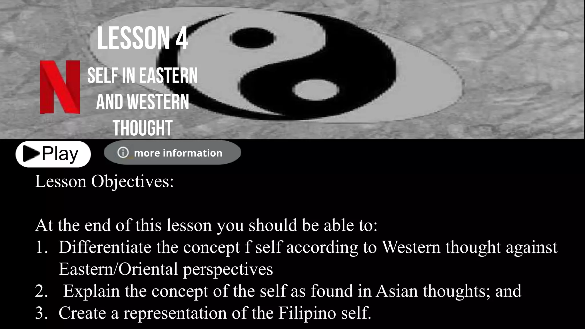 LESSON I-4 Eastern and Western Thoughts.pptx