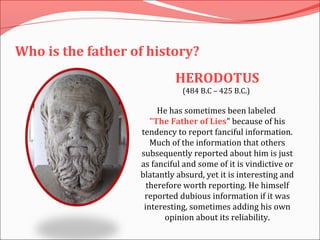 Lesson i an introduction to history | PPT