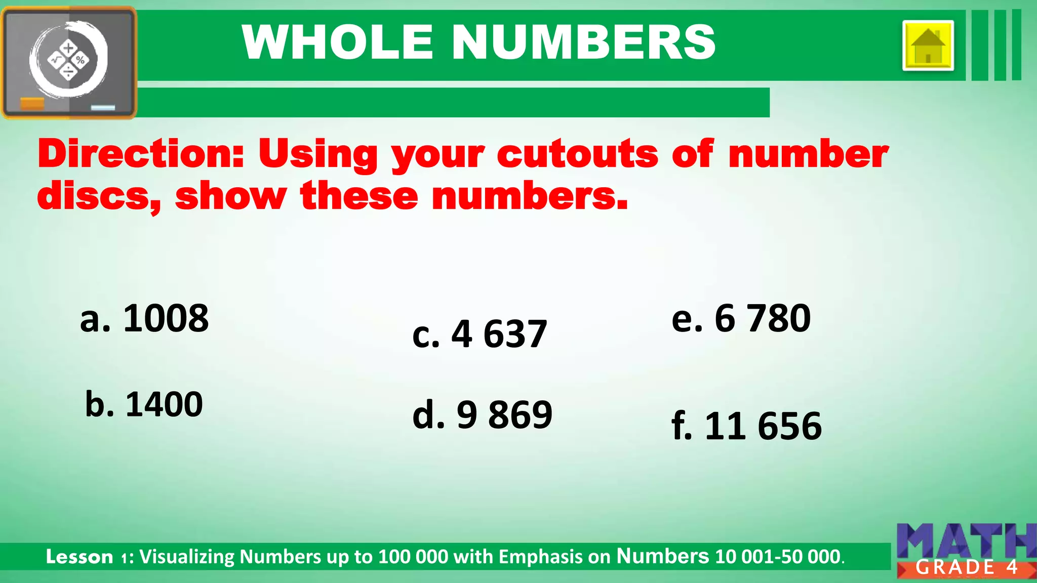 Math Grade 4 1st Quarter Lesson 1 | PPTX