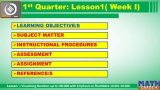 Math Grade 4 1st Quarter Lesson 1 | PPTX