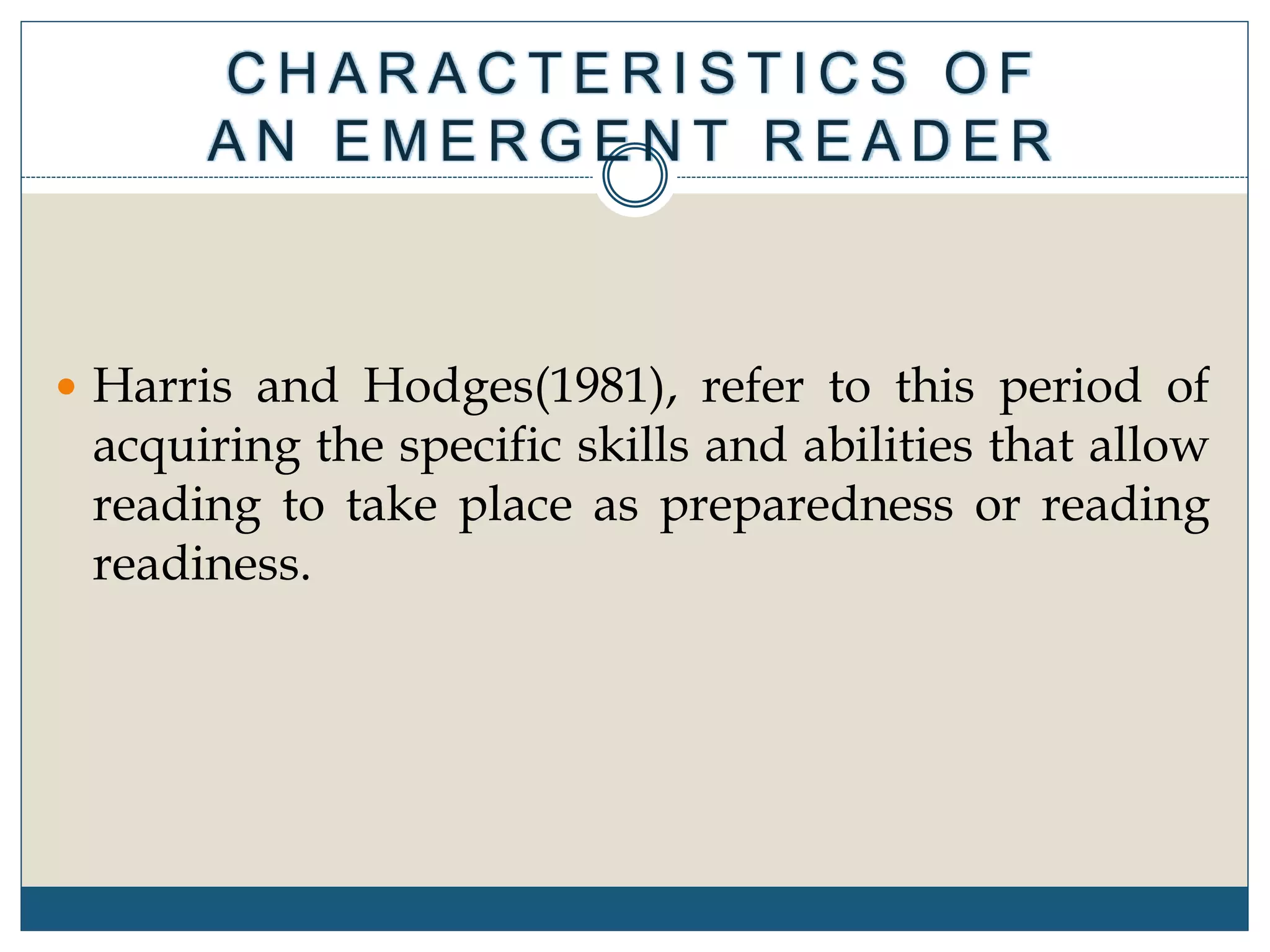 Emergent Reader and Emergent Writer | PPTX