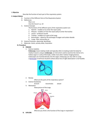 Lesson in Science V with 5 E's | PDF
