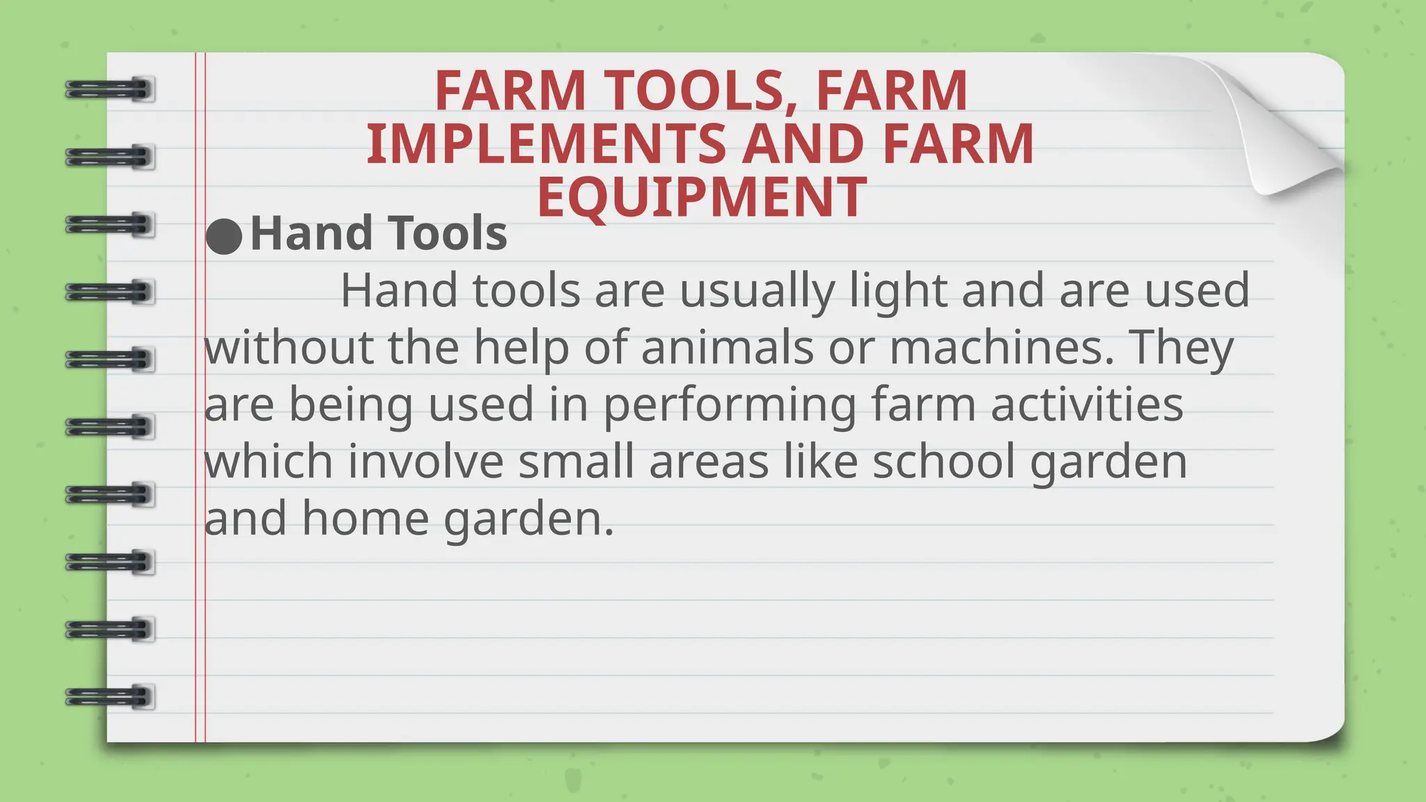 LESSON IN TLE AFA-FARM TOOLS, FARM IMPLEMENTS, AND FARM EQUIPMENT.pptx
