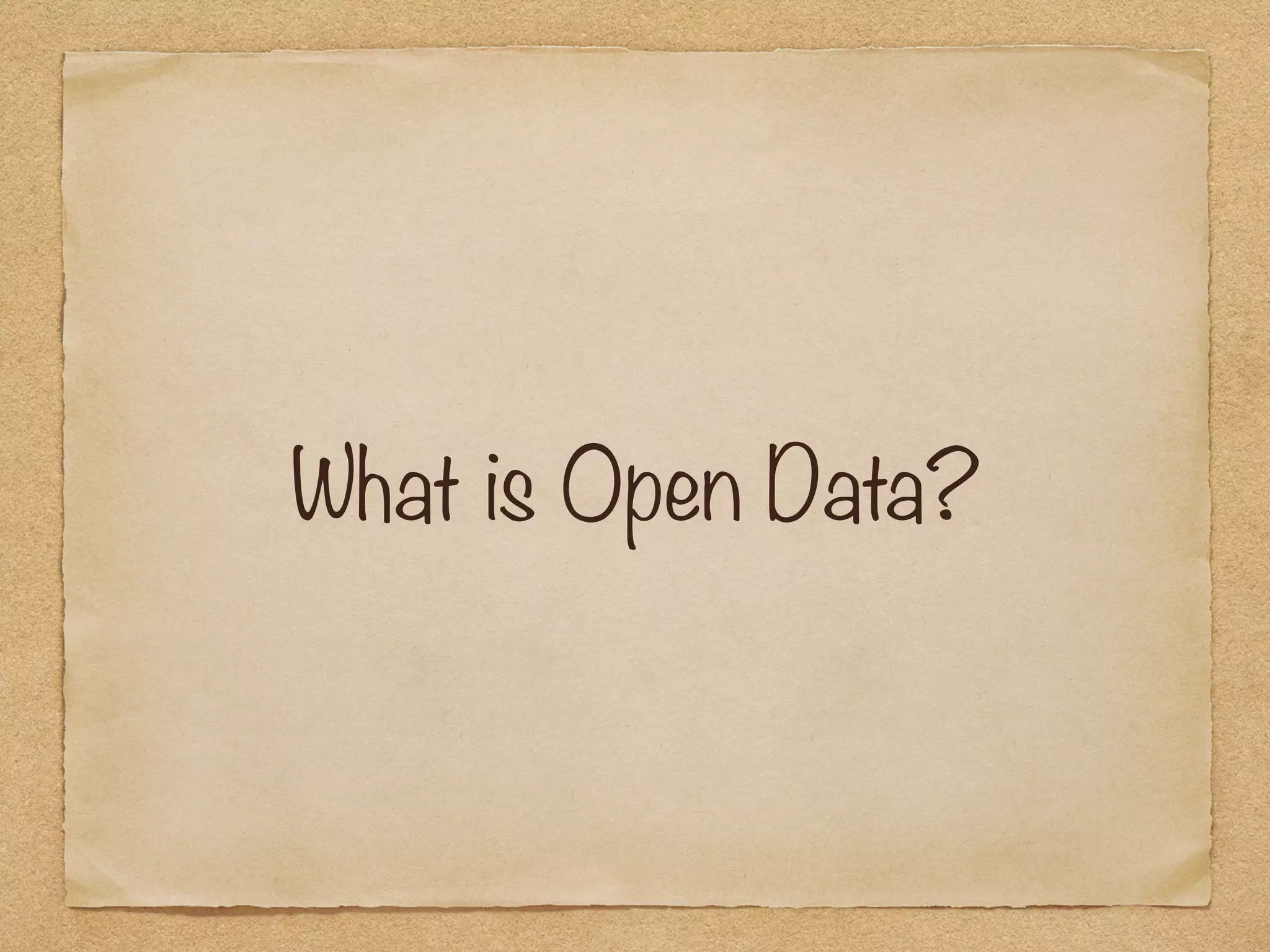 Lesson intro. Introduction to Open Data | PDF